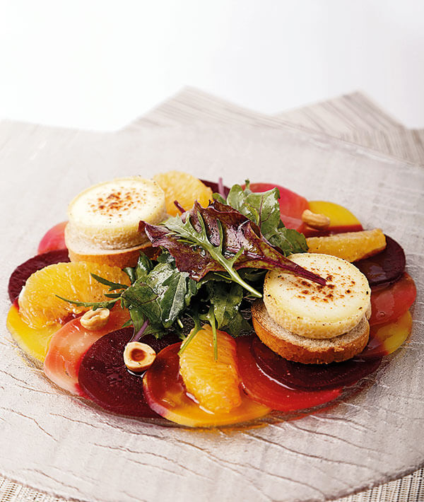 Carpaccio of Beetroot, Orange & Crottin Goat Cheese - Taste & Flavors
