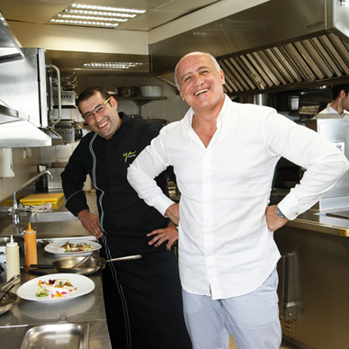 Marcel Ghanem Final picture with Youssef Akiki - Taste & Flavors