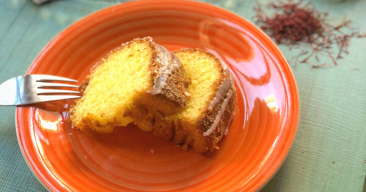 Saffran cake Lebanese dessert Lebanese Chef Taste & Flavors Saffron cake
