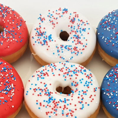 Delightful tricolor donuts recipe using Dawn products