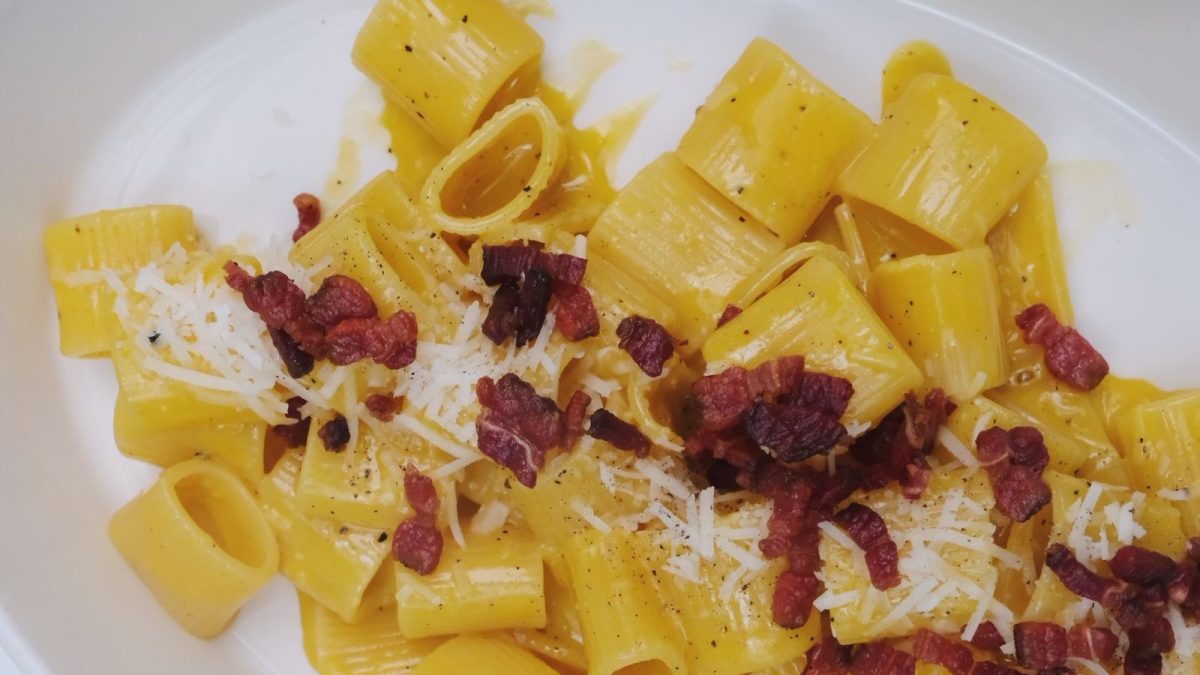 Pasta ala Carbonara by Chef Francesco Cortorillo
