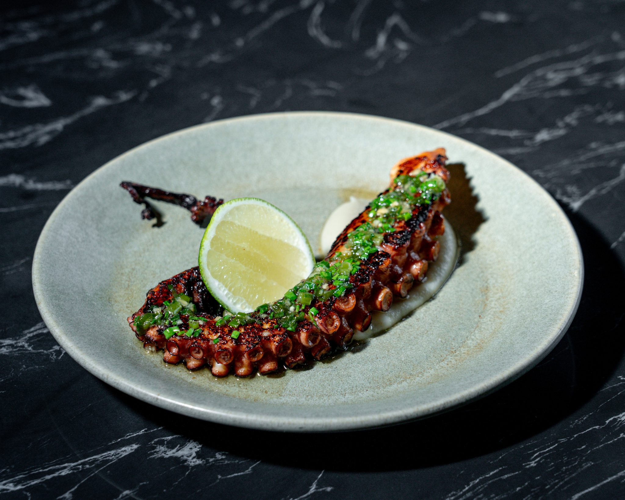 Grilled Octopus with Artichoke Purée